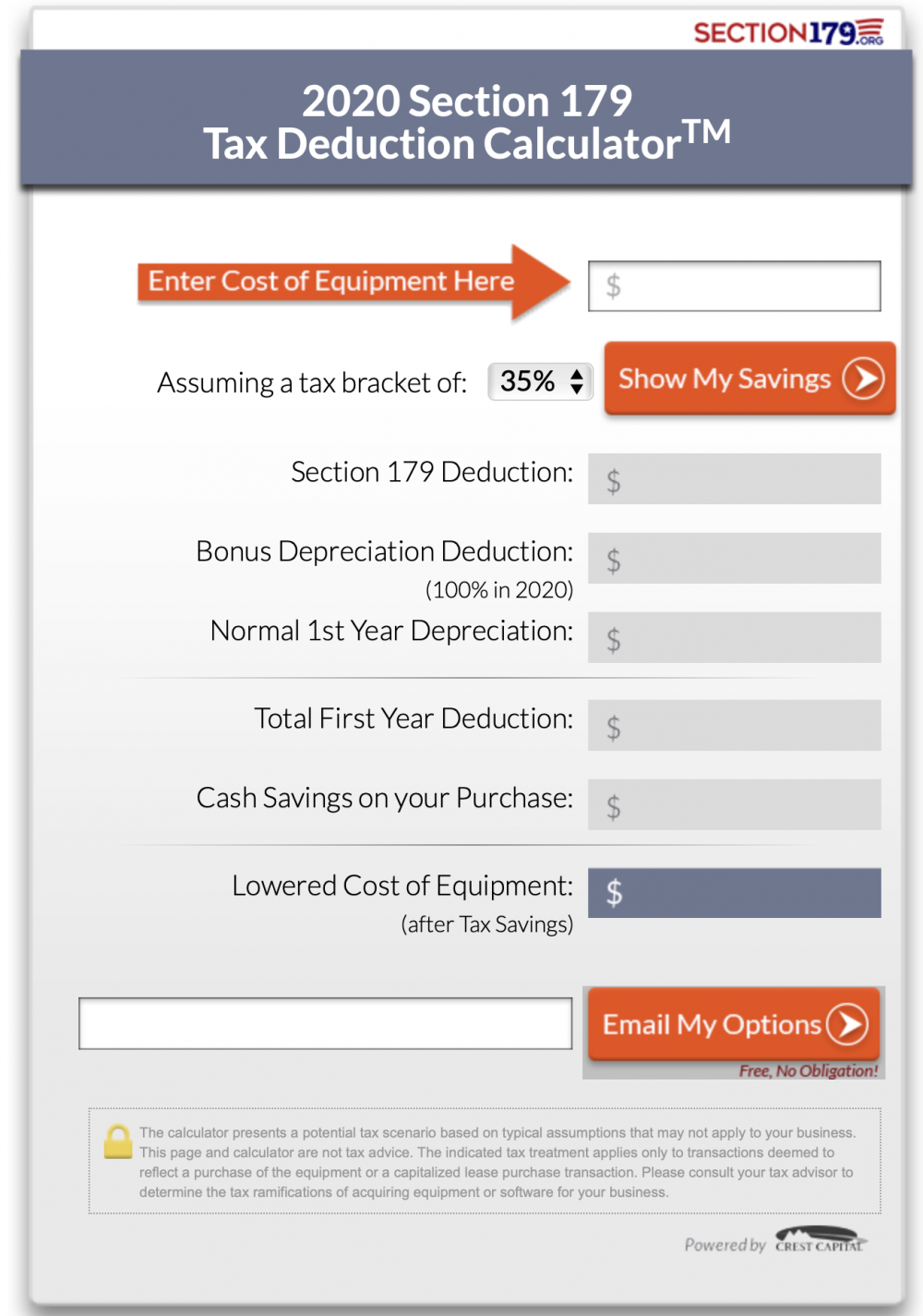Section 179 Calculator - Printing Equipment Specialist - lasalazarinc.com